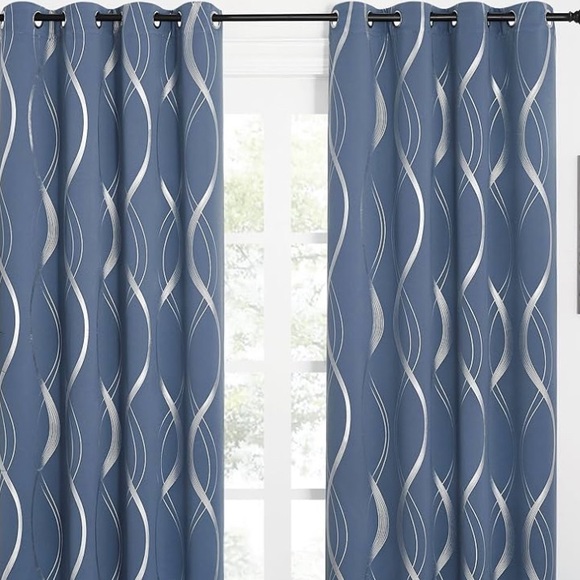 Accents | Nicetown Stone Blue Blackout Curtains For Living Room | Poshmark